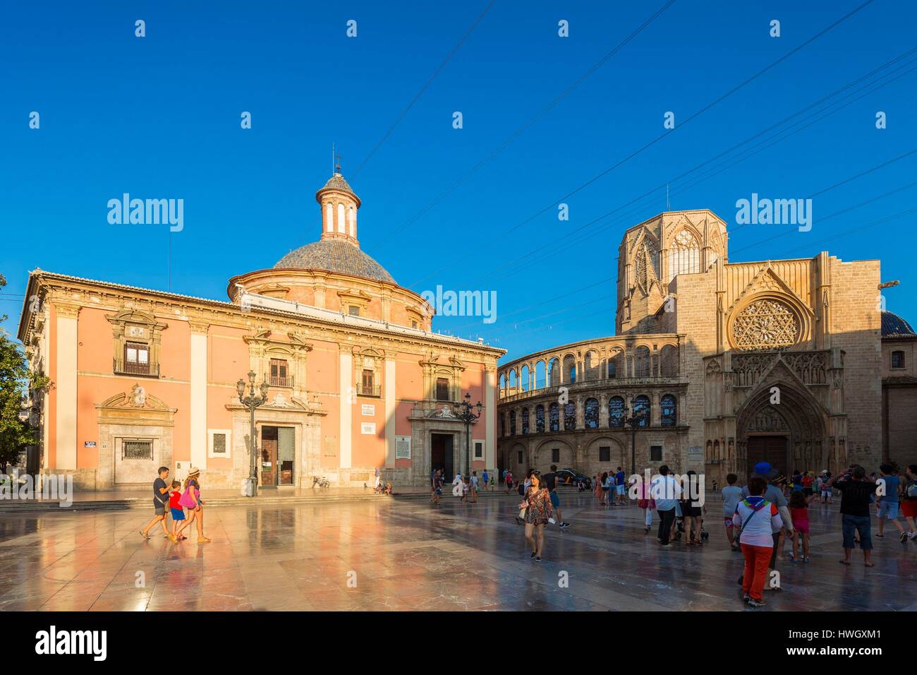 Spain, Valencia, historical center, Plaza de la Virgen, the Real ...