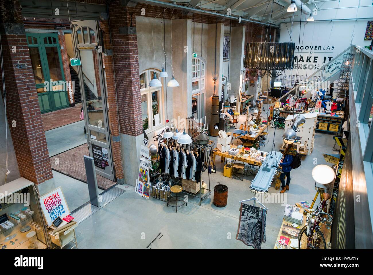 New food hall in renovated tram depot hi-res stock photography and ...