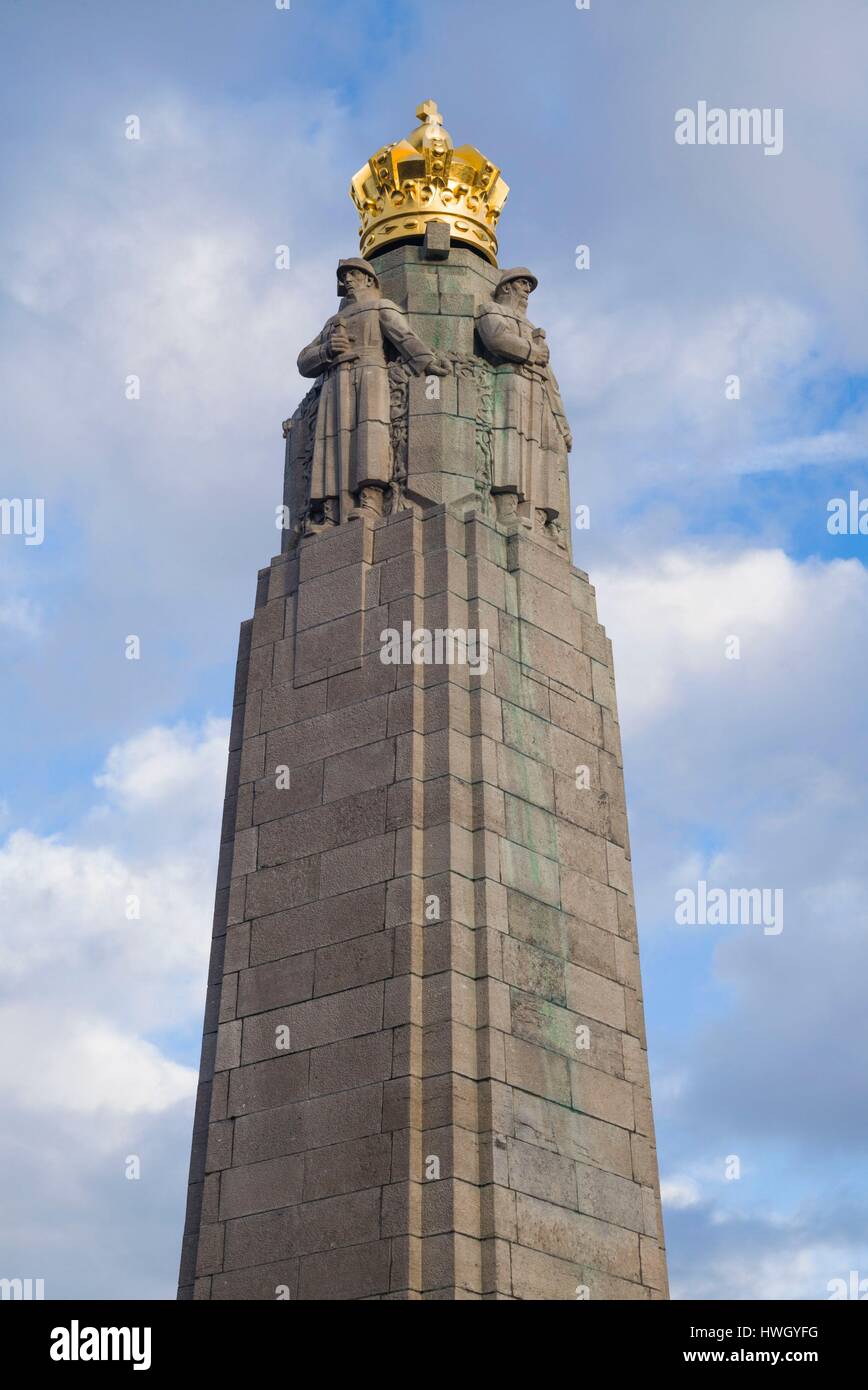 Belgium, Brussels, Place Poelaert, World War One monument Stock Photo ...