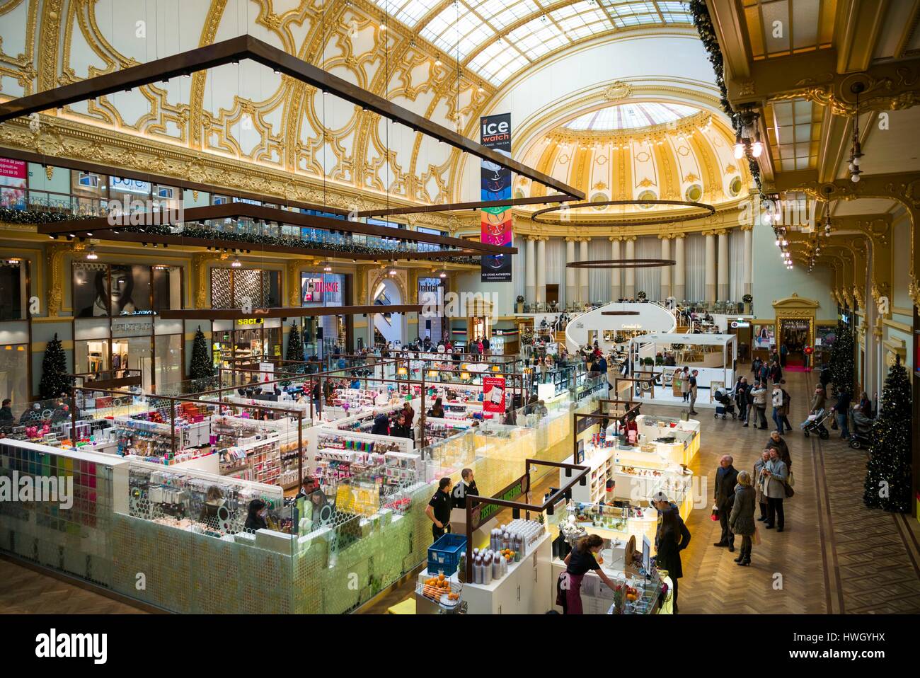New shopping mall in restored 1908 exhibition hall hi-res stock ...