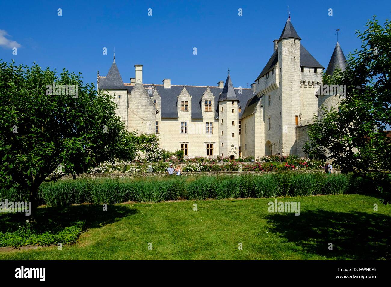 France, Indre et Loire, Touraine, Lemere, castle of Rivau 15 th century ...