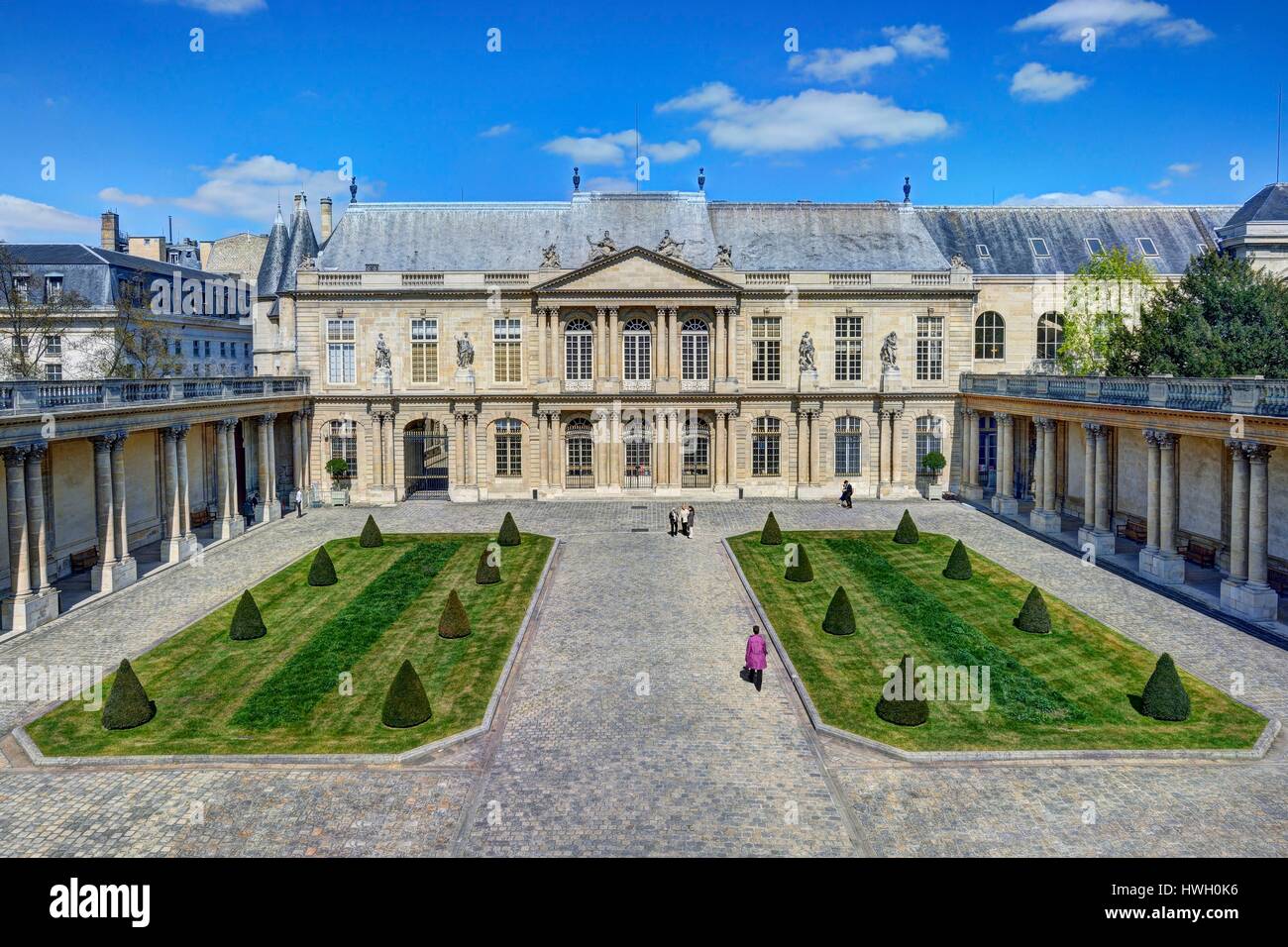 France, Paris, Marais district, hotel de Soubise, headquarters of the ...