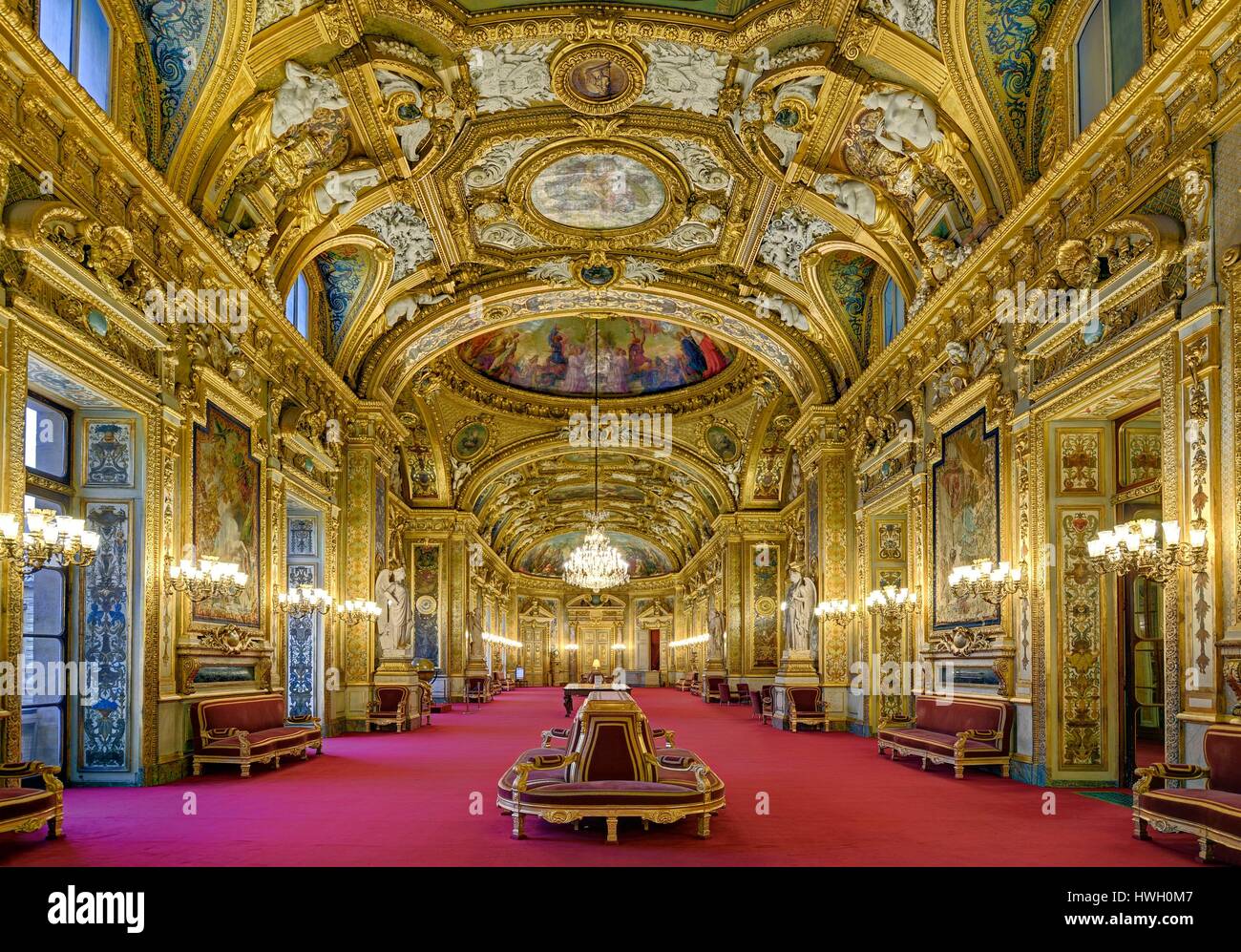 France, Paris, Luxembourg palace, the Senate, the Conferences room ...