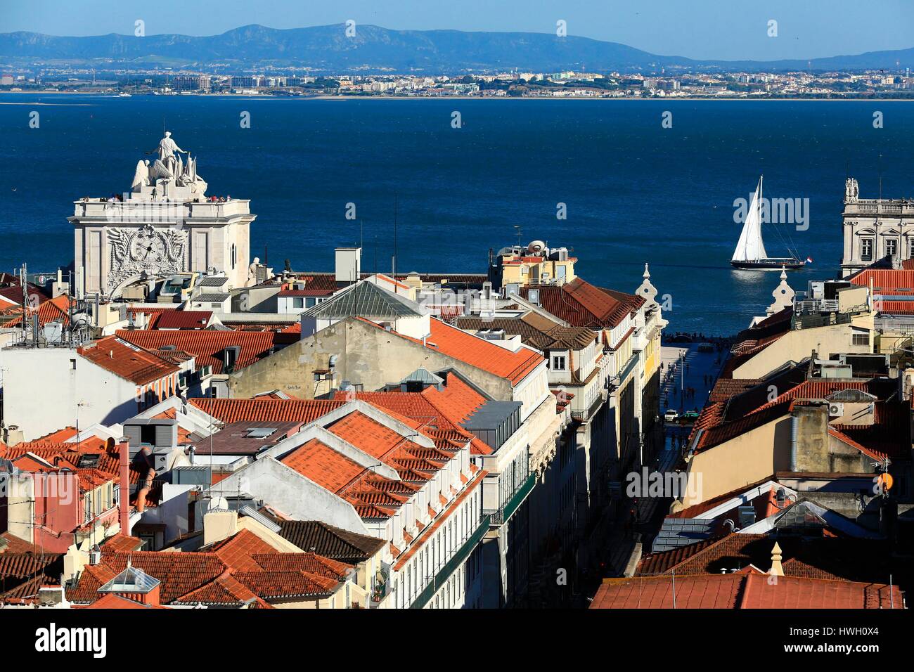 Portugal, Lisboa e Setubal province, Lisbon, Baixa district, Triumphal ...
