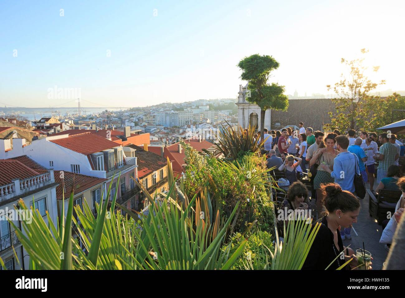 Portugal, Lisboa e Setubal province, Lisbon, Bairro Alto Street Calçada ...