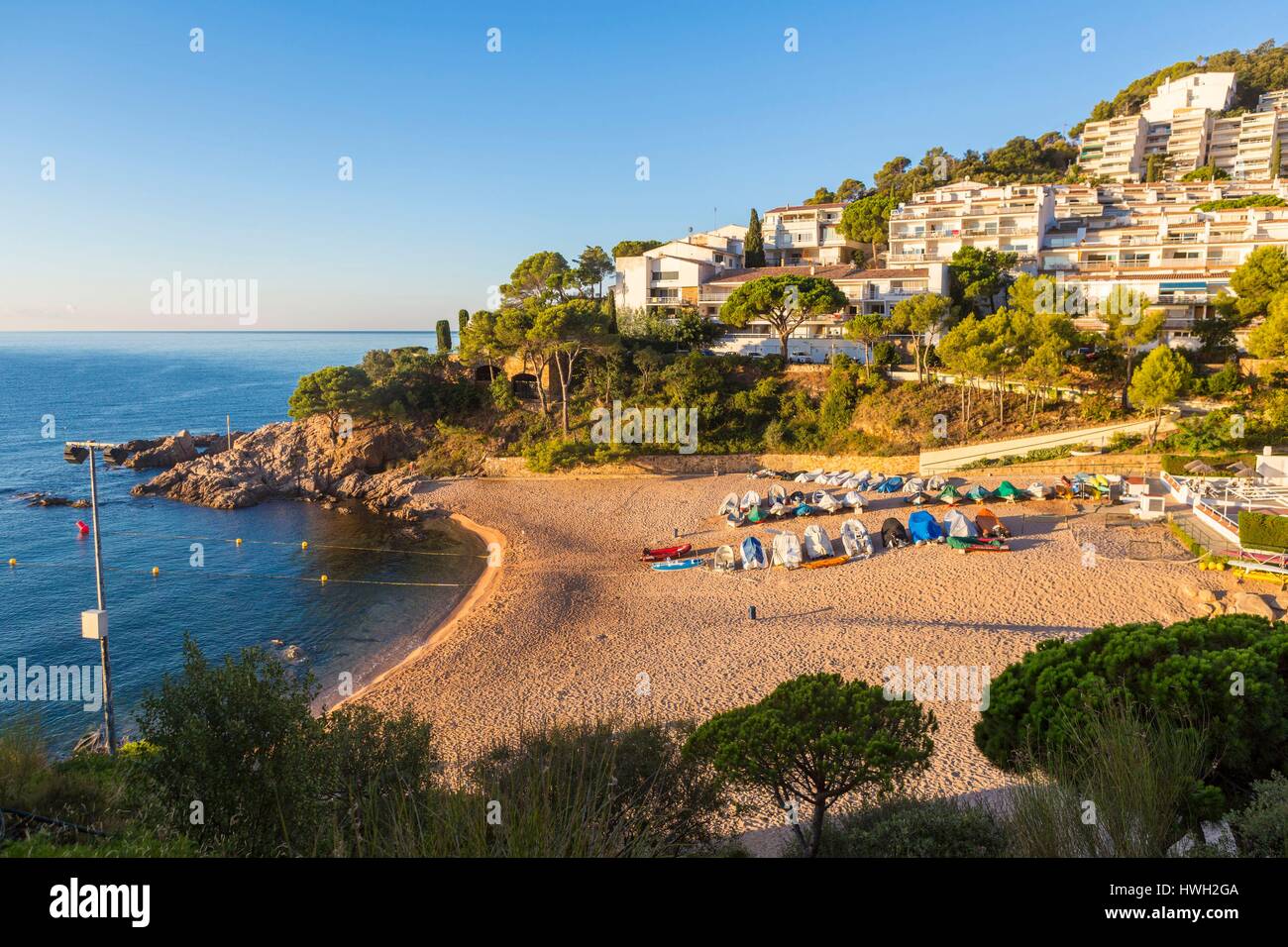Spain, Catalonia, Costa Brava, Girona province, comarca of La Selva ...