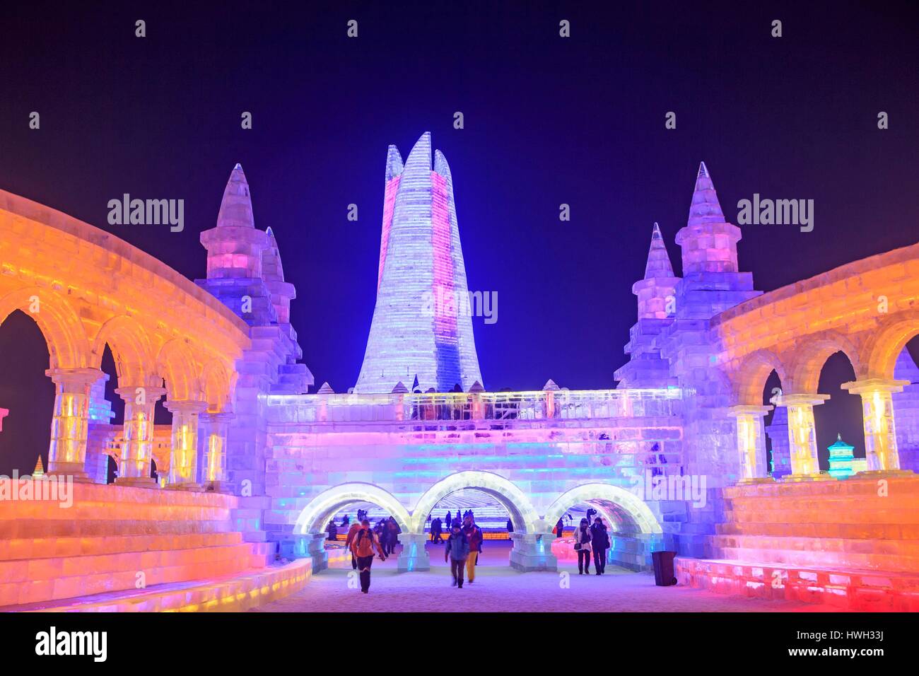 China, Manchuria, Heilongjiang, Harbin International Ice and Snow ...