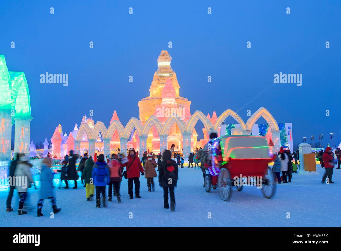 China, Manchuria, Heilongjiang, Harbin International Ice and Snow ...