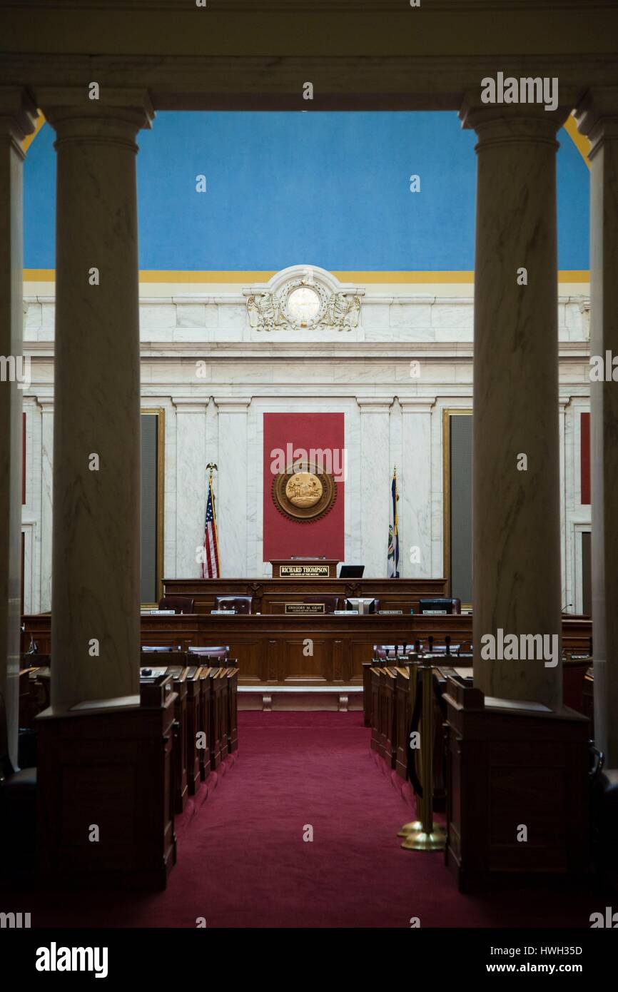 United States, West Virginia, Charleston, West Virginia State Capitol ...