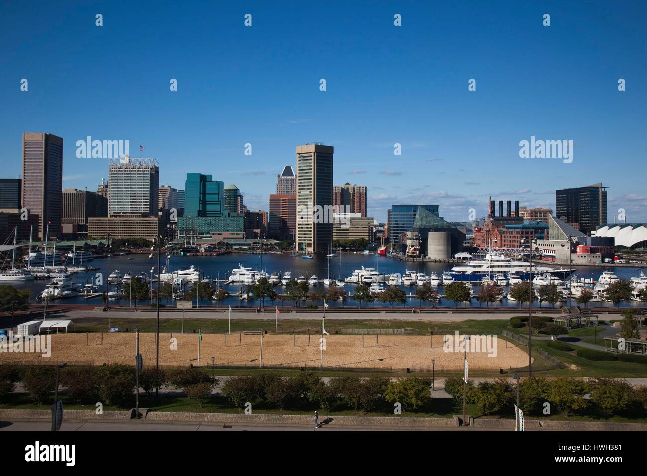 Baltimore inner harbor skyline hi-res stock photography and images - Alamy
