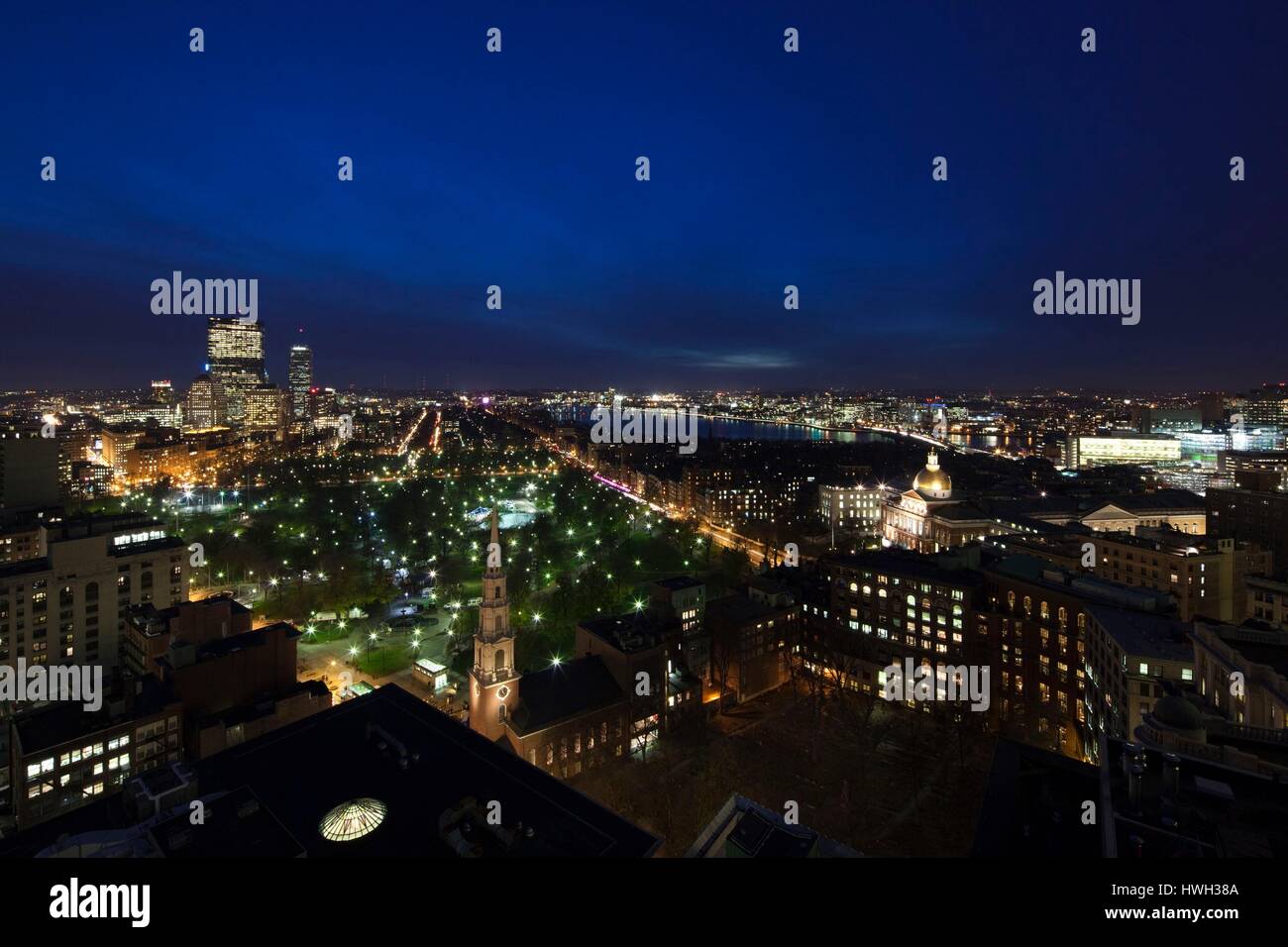 United States, Massachusetts, Boston, Back Bay, Boston Common, Park ...