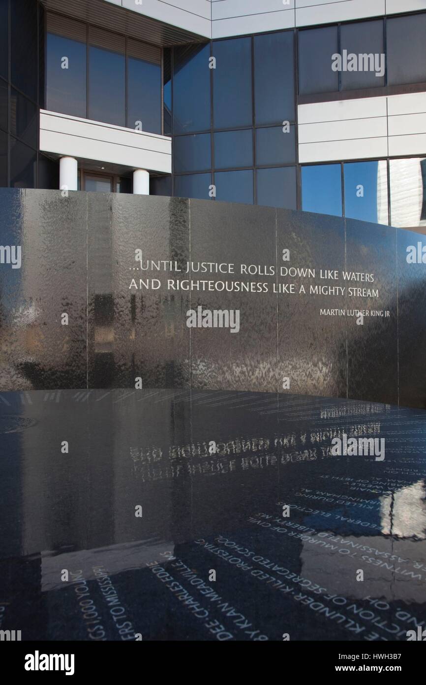 United States, Alabama, Montgomery, Civil Rights Memorial and Center ...