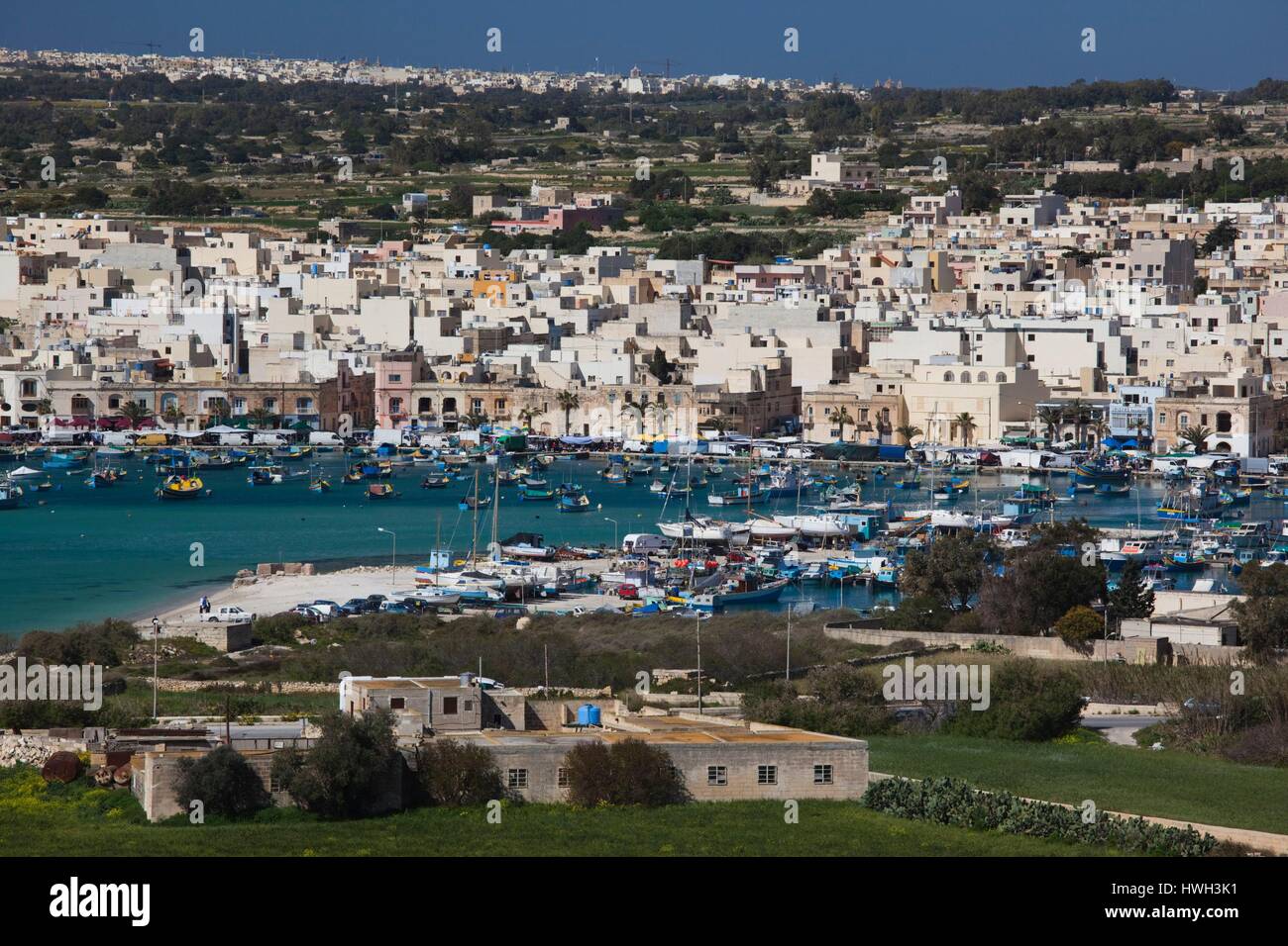 Village view from delimara point hi-res stock photography and images ...