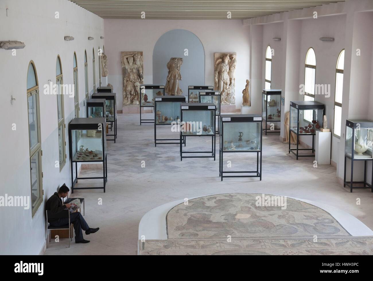 Tunisia, Tunis, Carthage, Byrsa Hill, Musee de Carthage, interior ...