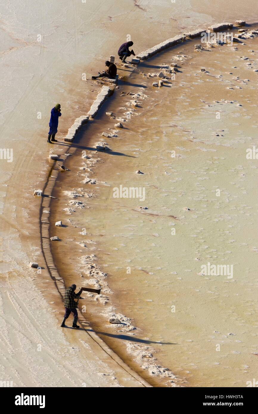Bolivia, Daniel Campos Province, Potosi, Salar de Uyuni, Colchani, salt ...