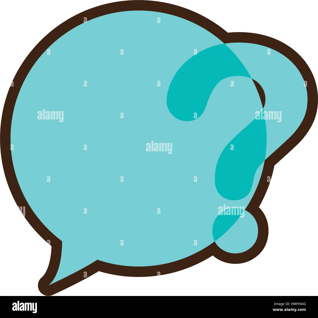 question mark round bubble speech image Stock Vector Image & Art - Alamy