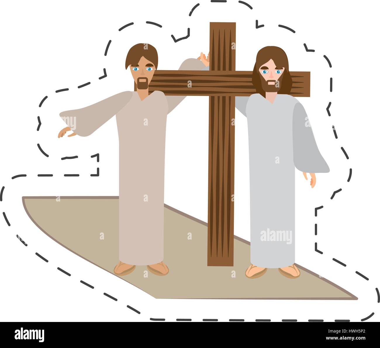 Golgotha simon Stock Vector Images - Alamy