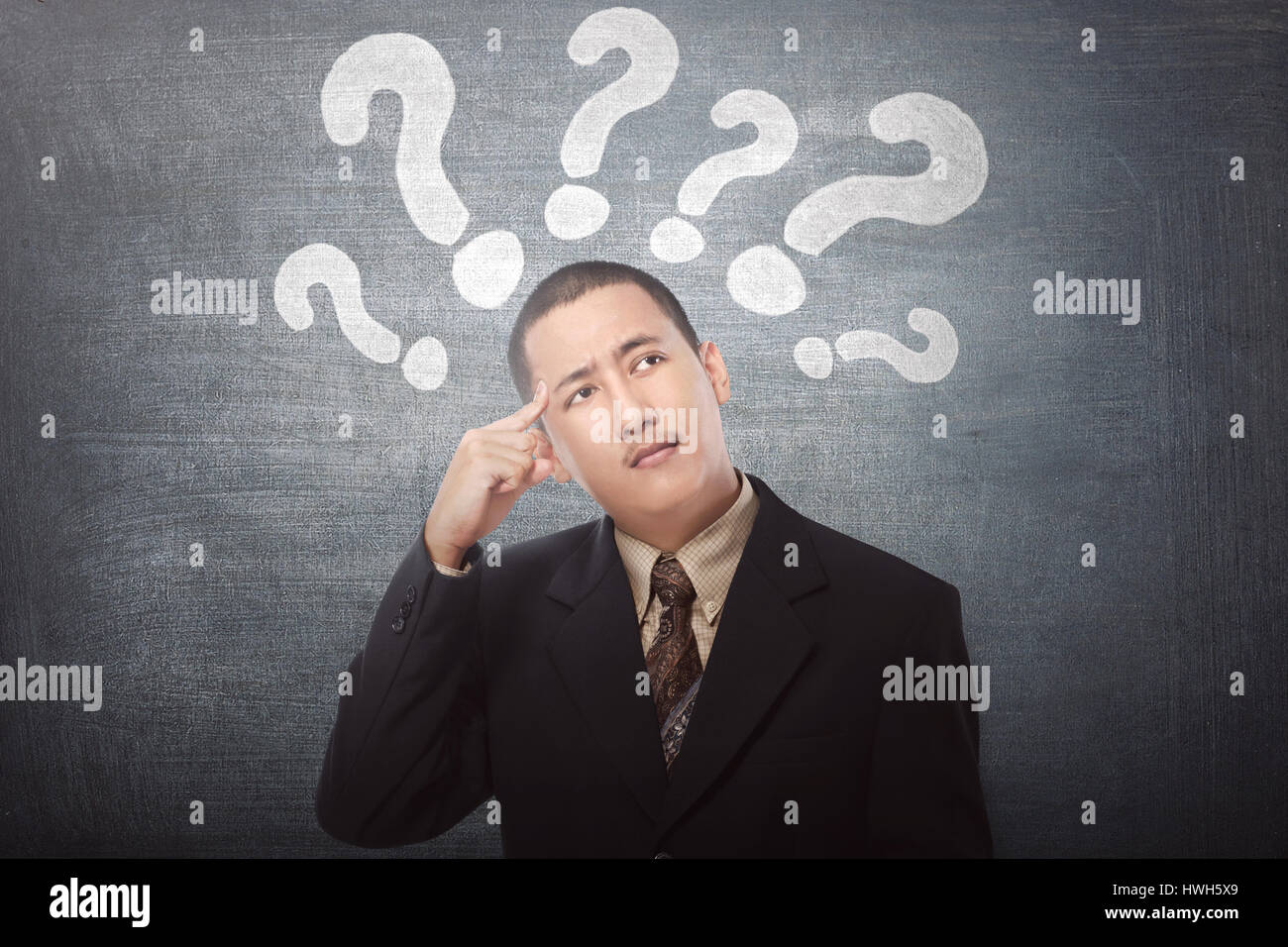 Question mark man head symbol hi-res stock photography and images - Alamy