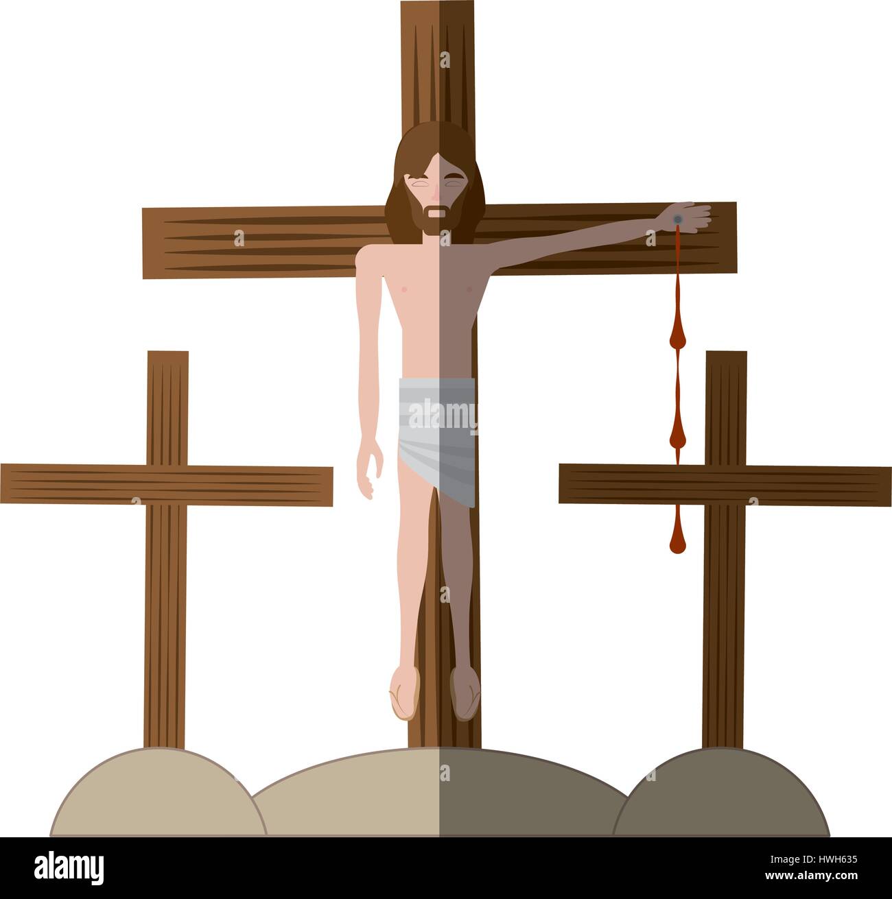 Christ Nailed To Cross High Resolution Stock Photography and Images - Alamy