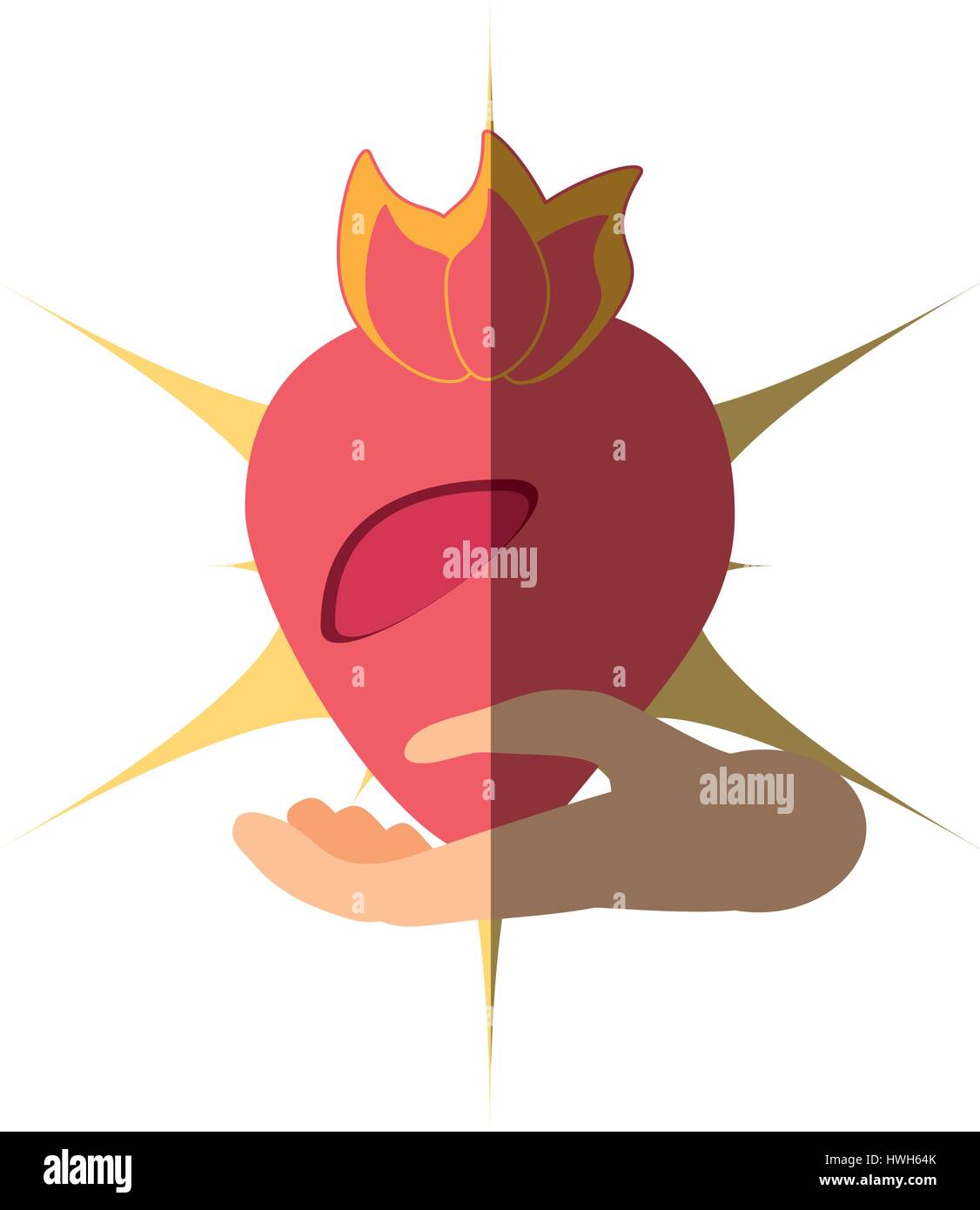 Spiritual christian hand holding Stock Vector Images - Alamy