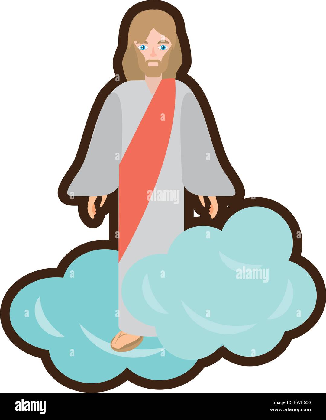 jesus christ christianity image line Stock Vector Image & Art - Alamy
