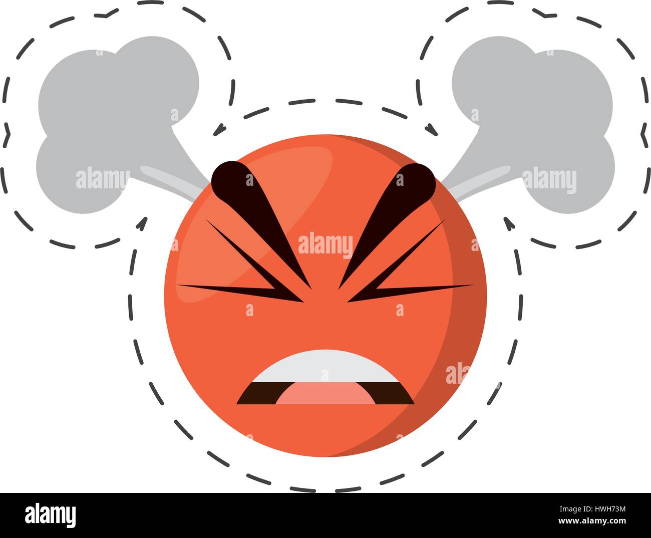 emoticon angry comic image Stock Vector Image & Art - Alamy