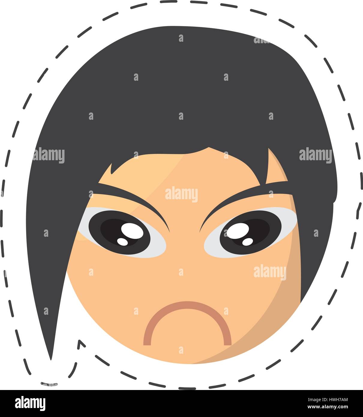 emoticon sad comic image Stock Vector Image & Art - Alamy