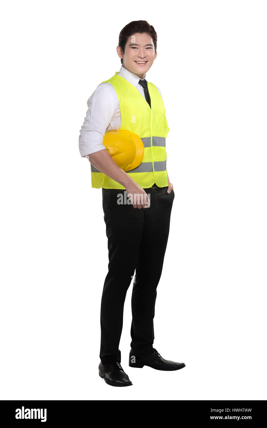 Man wearing helmet respirator Cut Out Stock Images & Pictures - Alamy