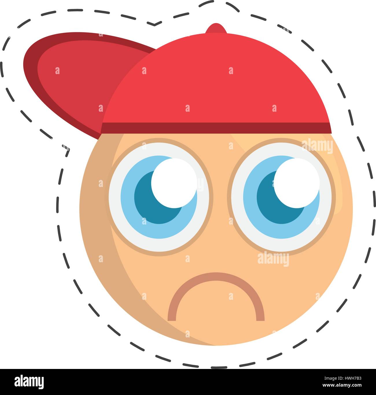 emoticon sad comic image Stock Vector Image & Art - Alamy