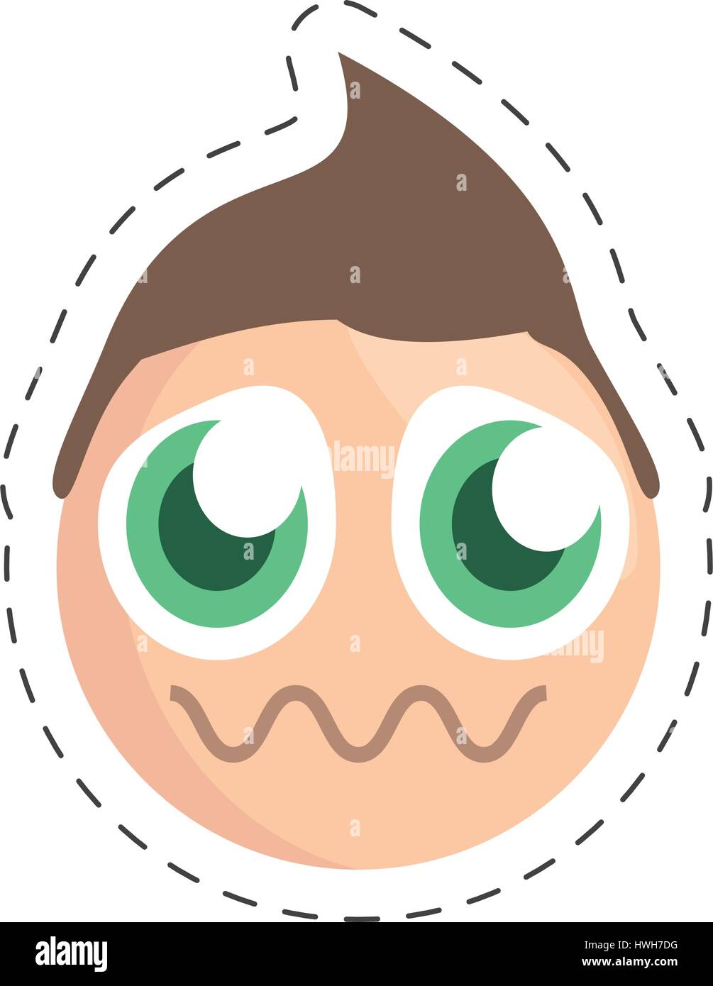 emoticon sad comic image Stock Vector Image & Art - Alamy