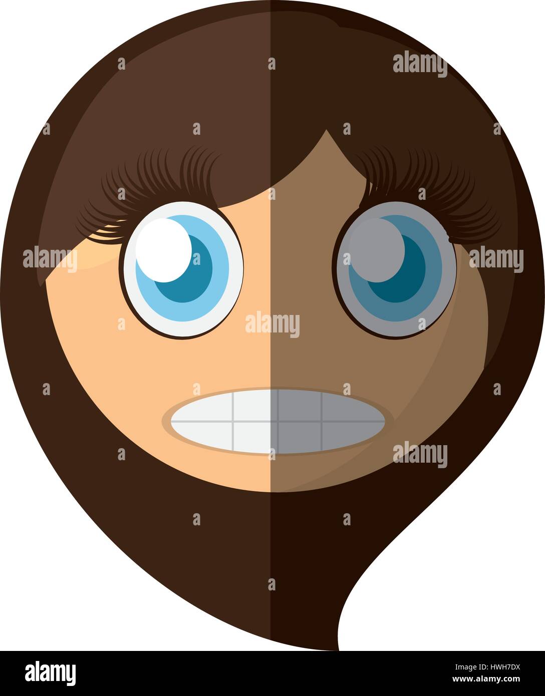 scared emoticon cartoon design Stock Vector Image & Art - Alamy