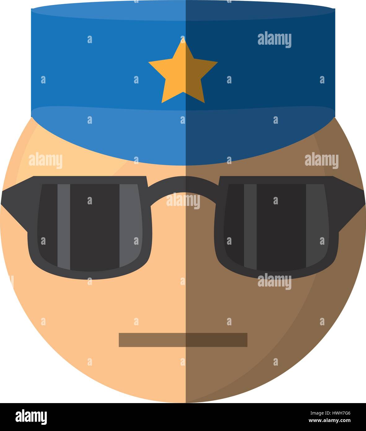 Policeman angry police man Stock Vector Images - Alamy
