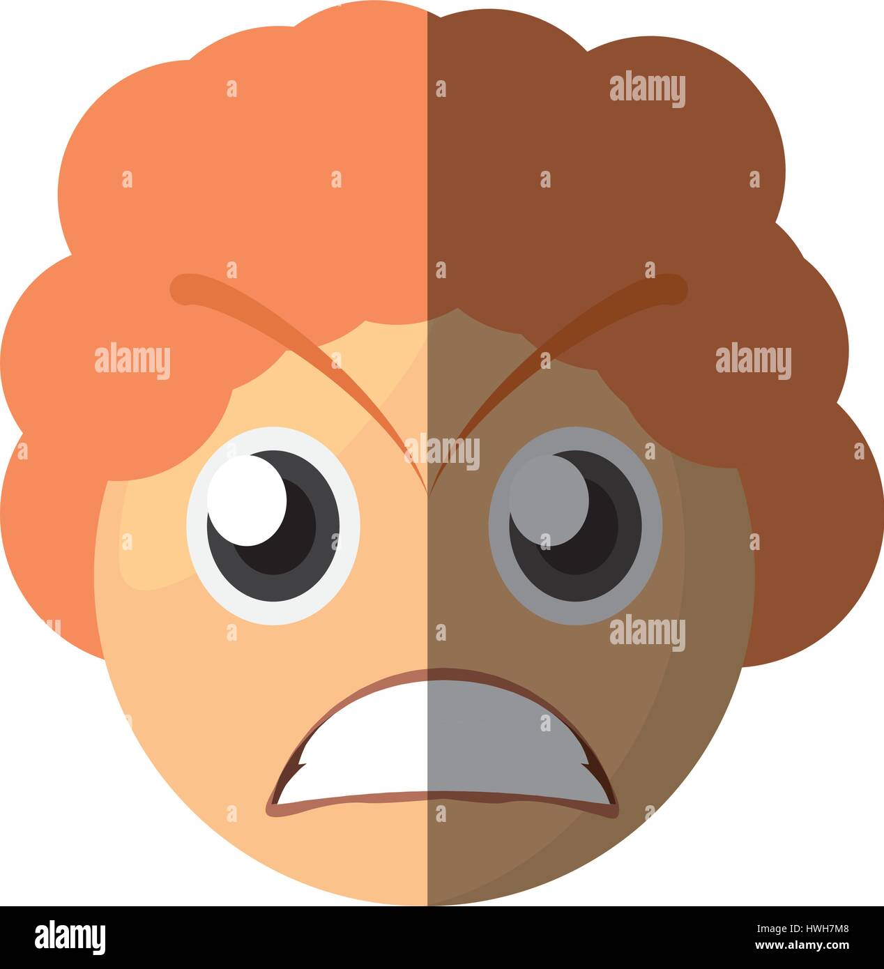 emoticon angry cartoon design Stock Vector Image & Art - Alamy
