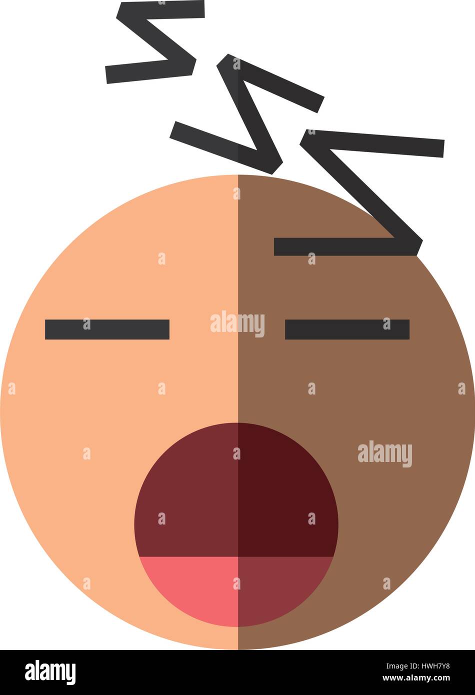 Smiley emoticon facial expression sleep hi-res stock photography and ...