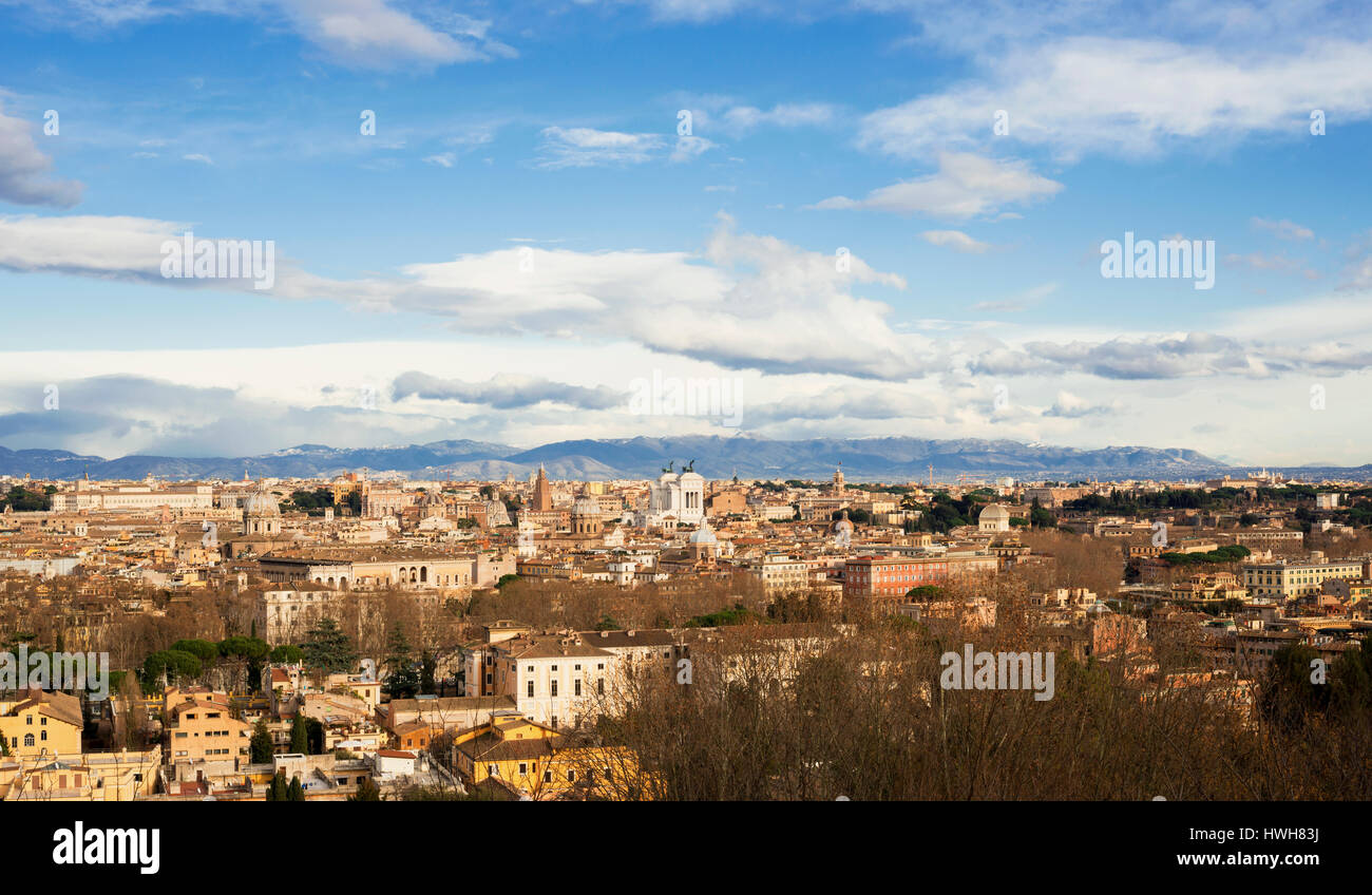 Rome historic city center with beautiful sky Stock Photo - Alamy