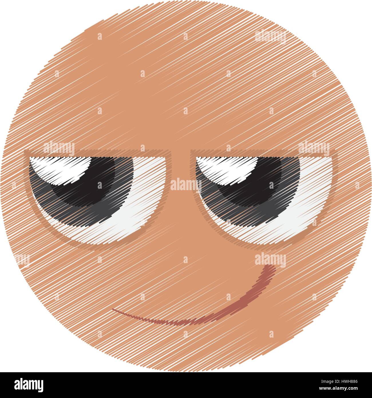 drawing sly emoticon image Stock Vector Image & Art - Alamy