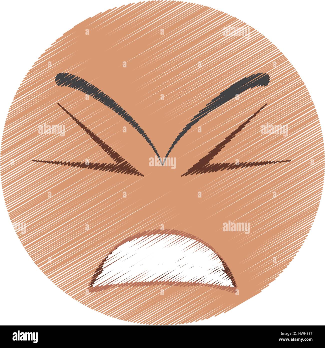 Emoticon winking sad comic Stock Vector Images - Alamy