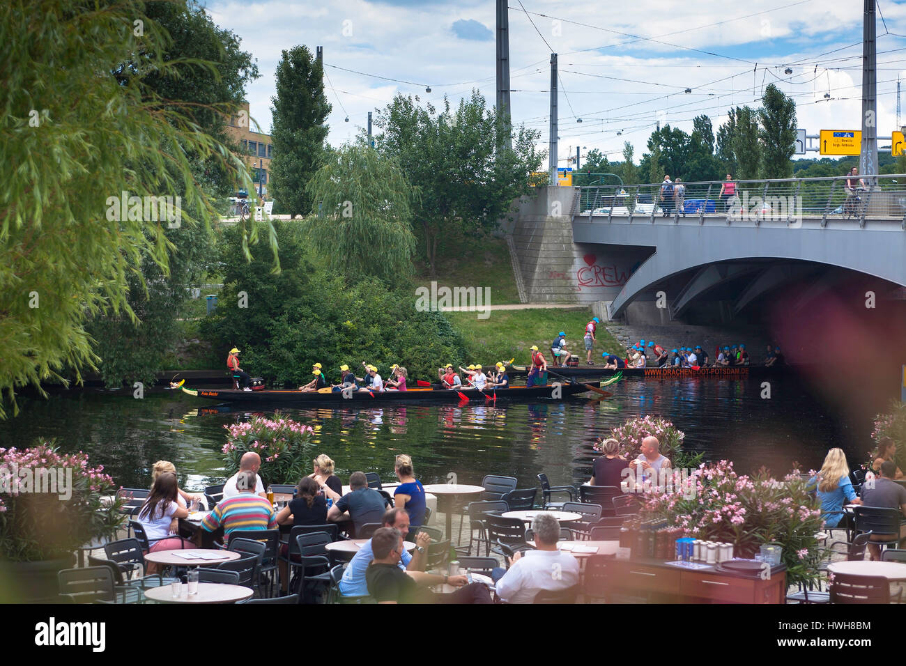 "Tourism in Postsdam, Germany; Brandenburg; Potsdam; Havel, river, Long ...