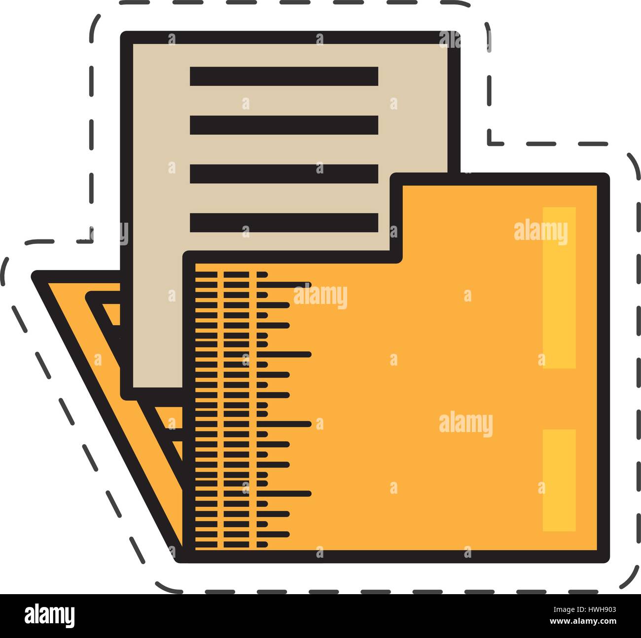 cartoon folder file document image Stock Vector Image & Art - Alamy