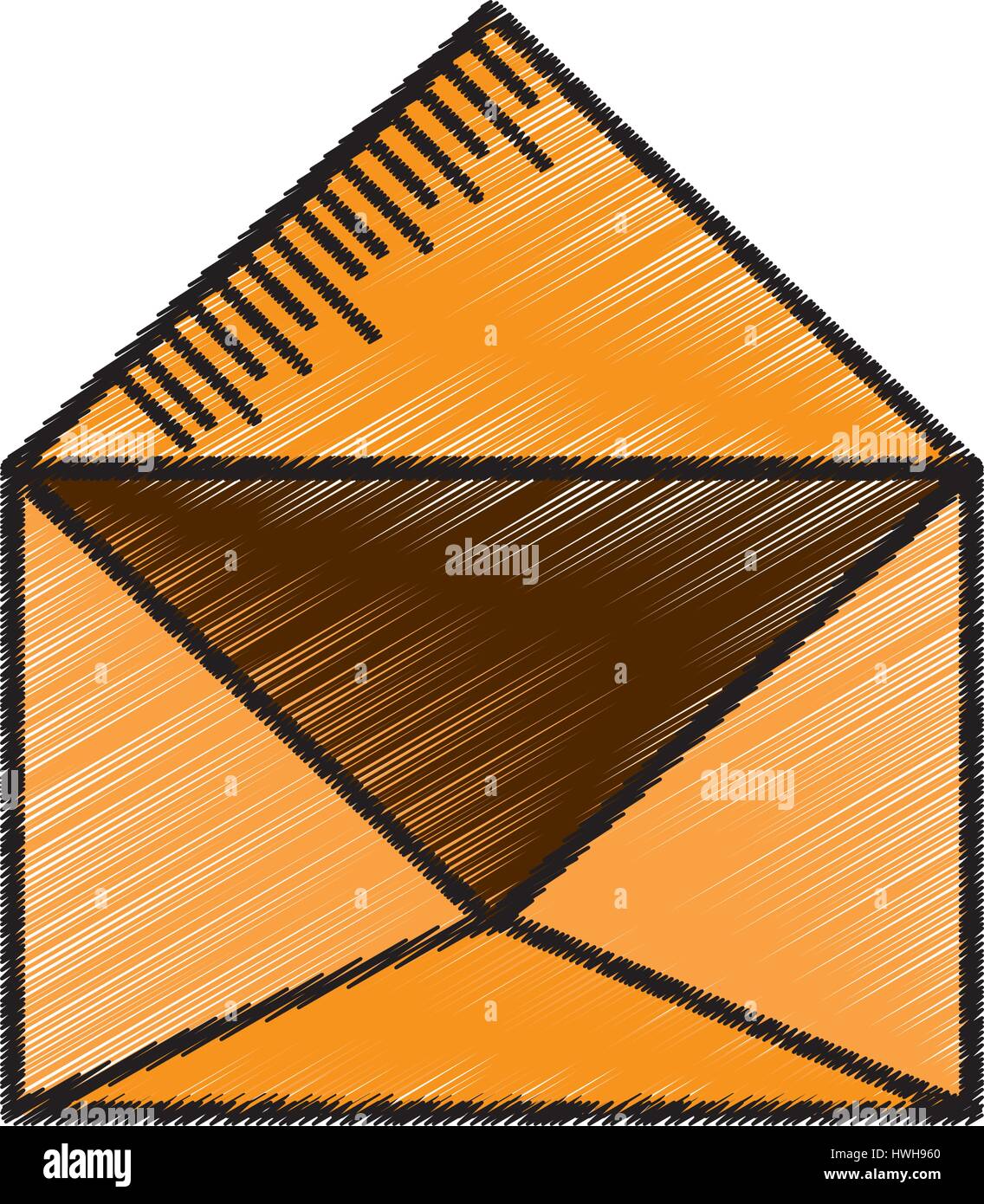 message email envelope sketch Stock Vector Image & Art - Alamy