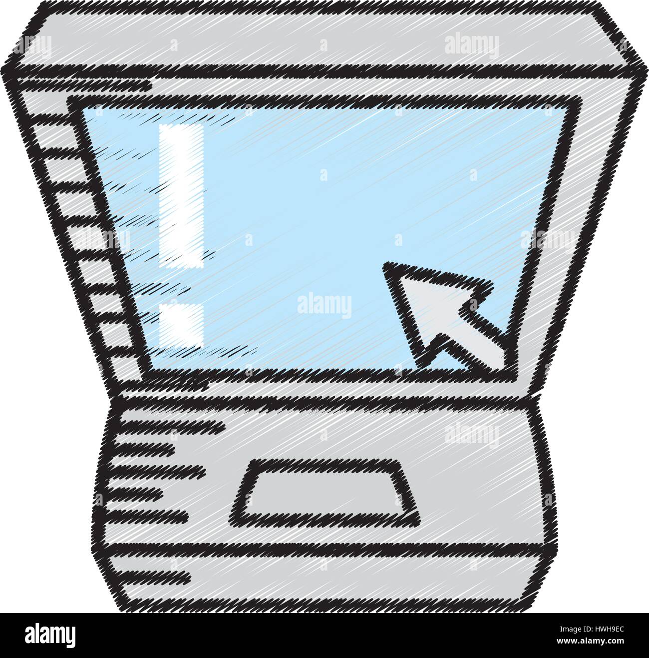 Sketch laptop smart phone Stock Vector Images - Alamy