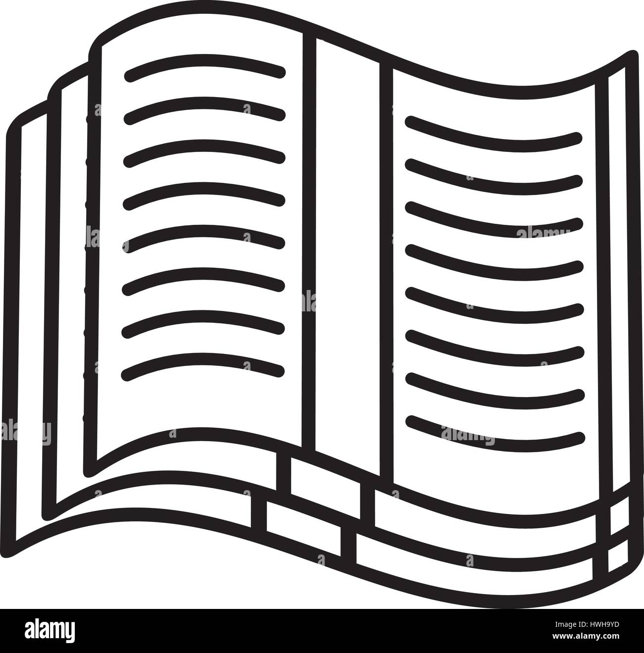 open book read learn outline Stock Vector Image & Art - Alamy