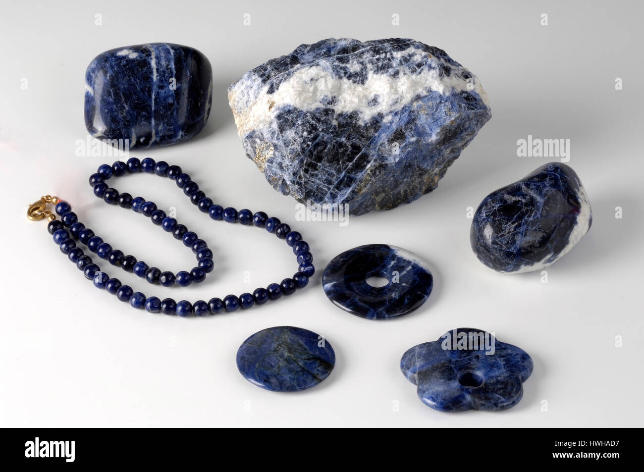 Sodalite Sodalith remedial stones, stones, inside, studio, indoor, free ...
