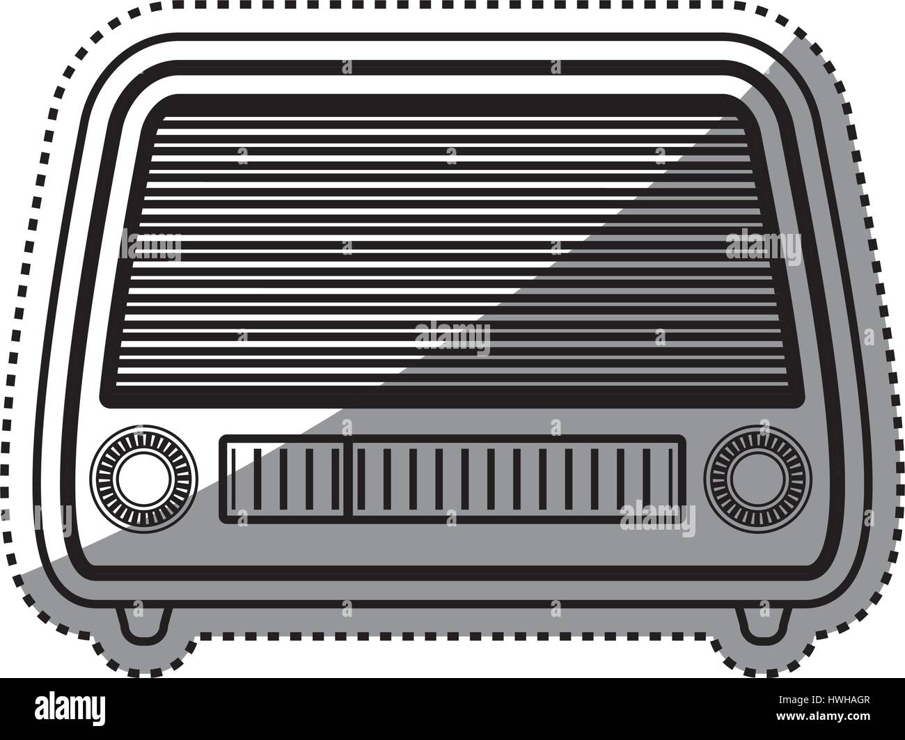 Vintage radio stereo Stock Vector Image & Art - Alamy