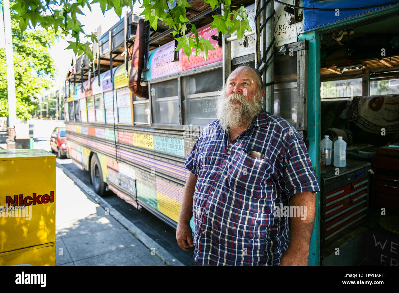 Biblical scripts on bus hi-res stock photography and images - Alamy
