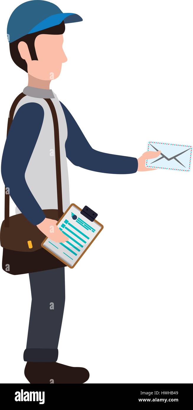 Mailman delivery service Stock Vector Image & Art - Alamy