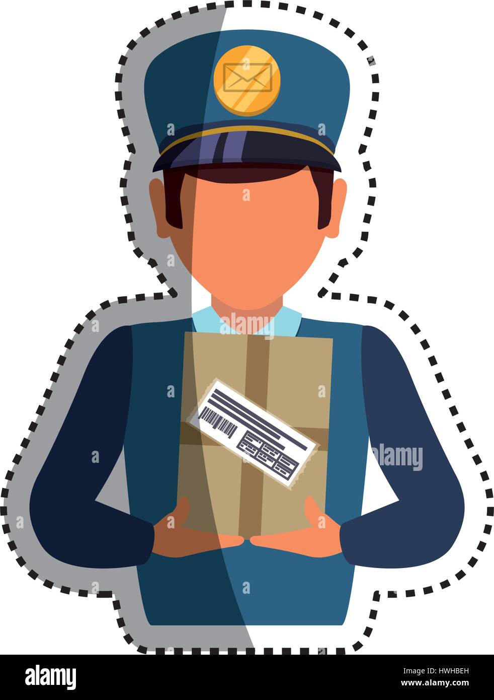 Mailman delivery service Stock Vector Image & Art - Alamy