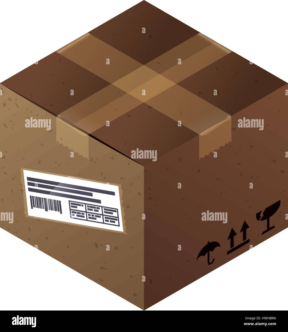 Box delivery package Stock Vector Image & Art - Alamy