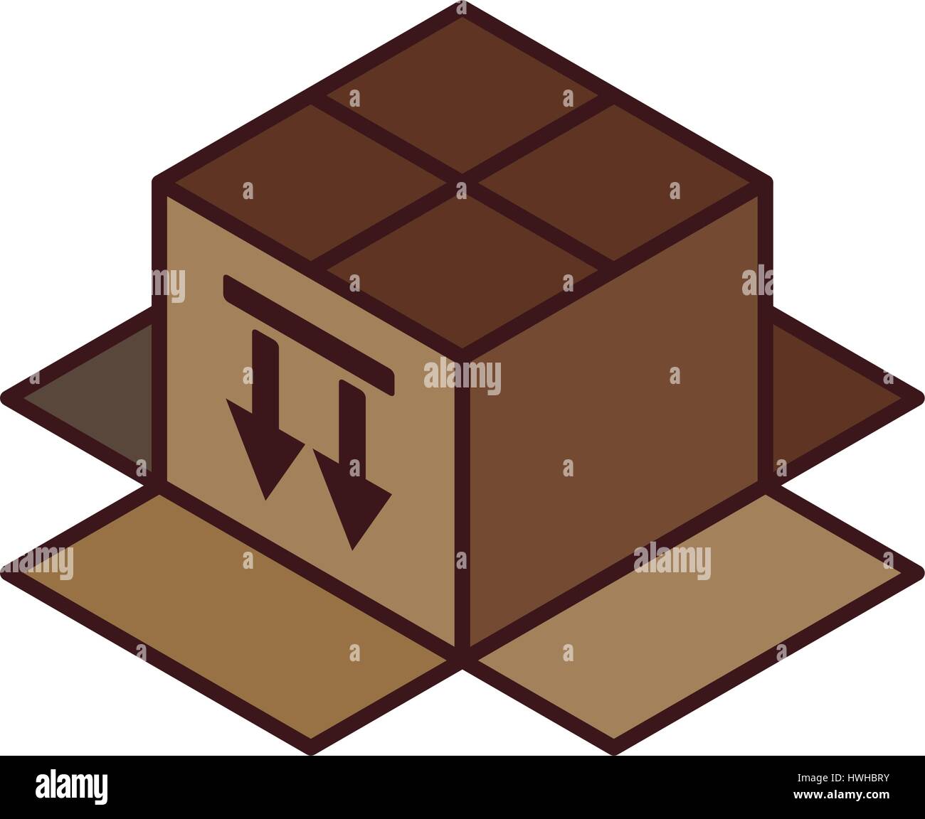 Box delivery package Stock Vector Image & Art - Alamy
