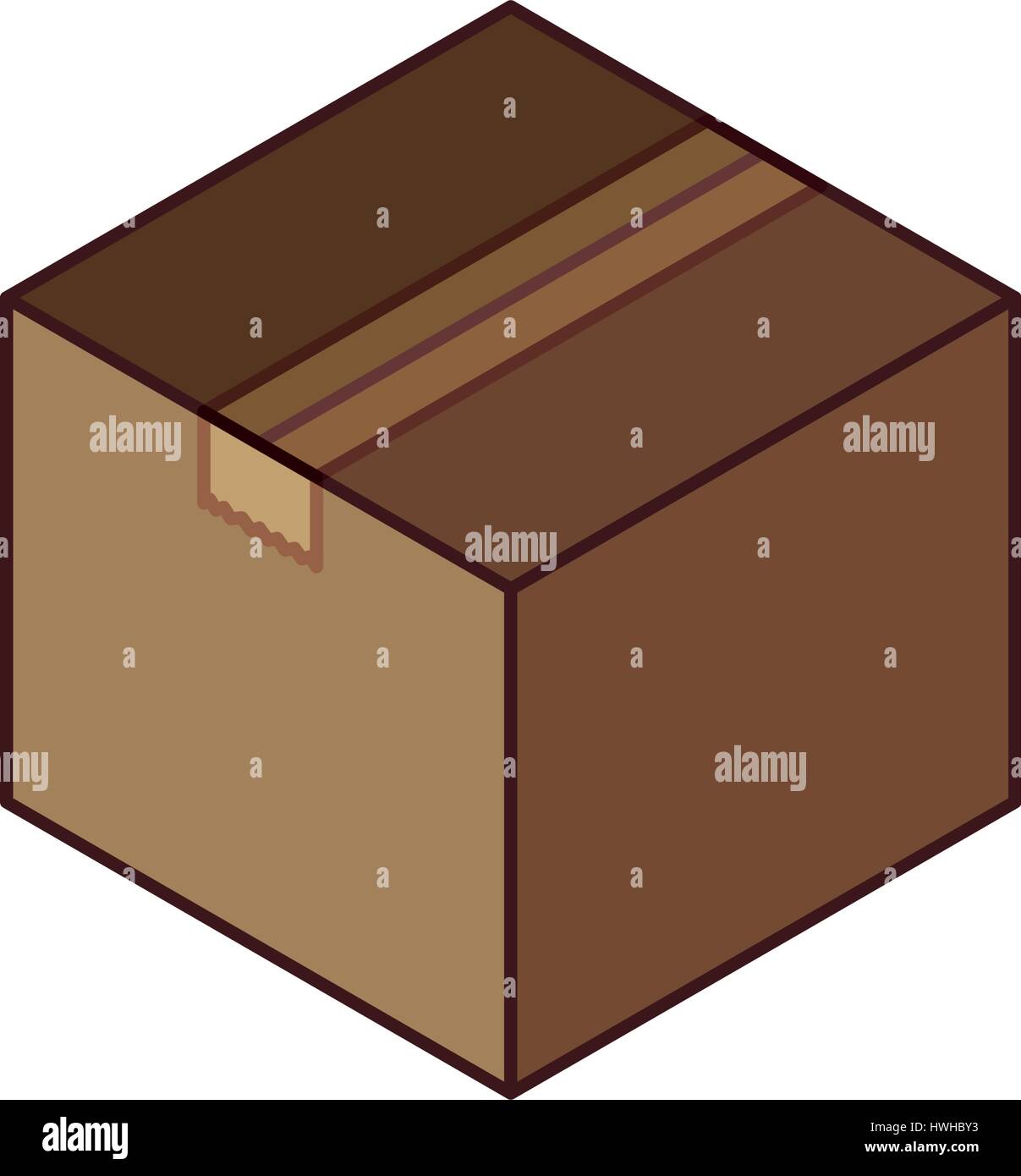 Box delivery package Stock Vector Image & Art - Alamy